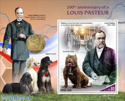 Stamp 2022, Sierra Leone 200th anniversary of Louis Pasteur, 2022 ...