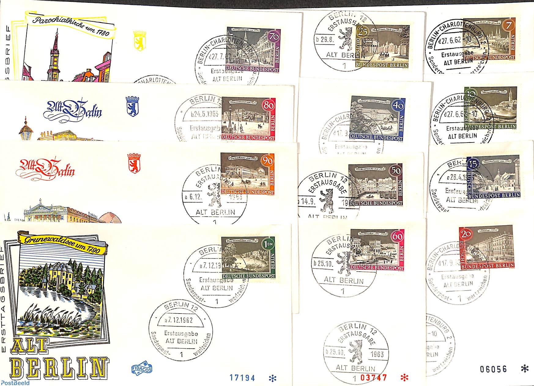 Stamp 1962, Germany, Berlin Old Berlin 12v, 1962 - Collecting Stamps ...