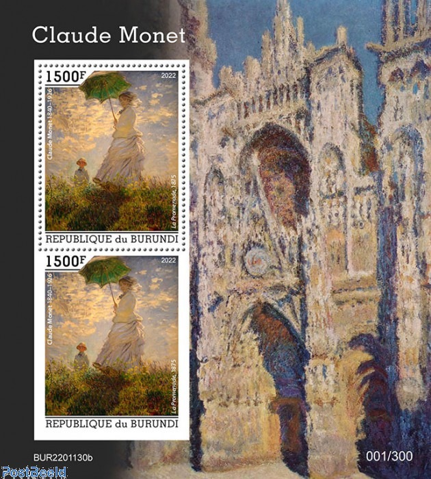 Stamp 2022, Burundi Claude Monet, 2022 - Collecting Stamps - PostBeeld ...
