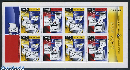 Stamp 2008, Cyprus Europa, the letter booklet, 2008 - Collecting Stamps ...
