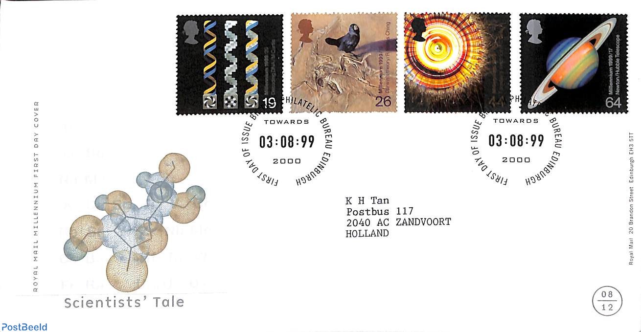 Stamp 1999, Great Britain Millennium, science 4v, 1999 - Collecting ...