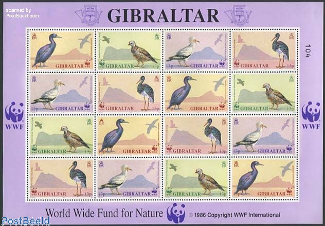Stamp 1991, Gibraltar WWF, Birds m/s, 1991 - Collecting Stamps ...