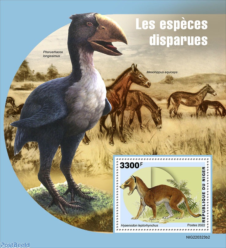 Stamp 2022, Niger Extinct animals, 2022 - Collecting Stamps - PostBeeld ...