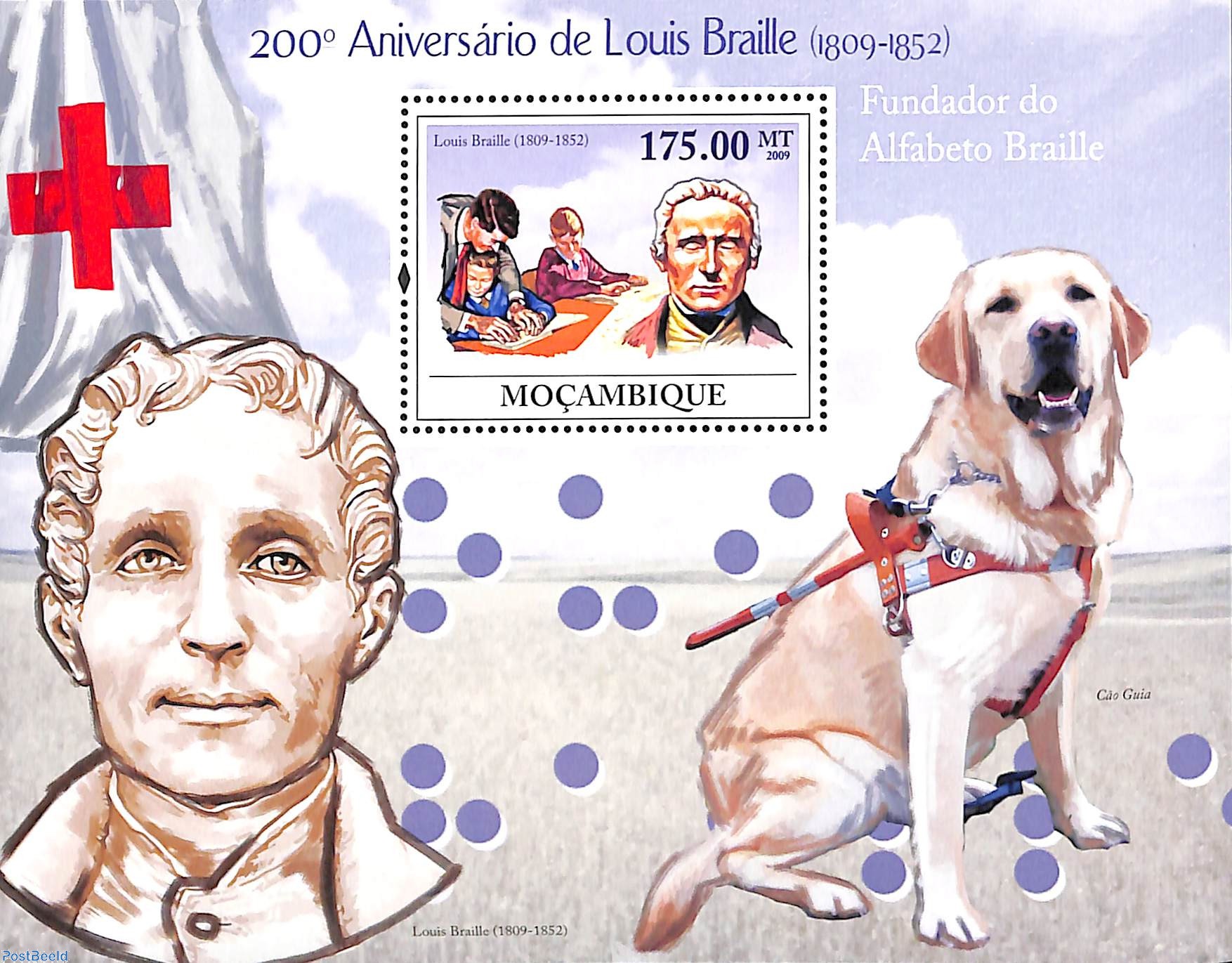 Stamp 2009, Mozambique Louis Braille s/s, 2009 - Collecting Stamps ...