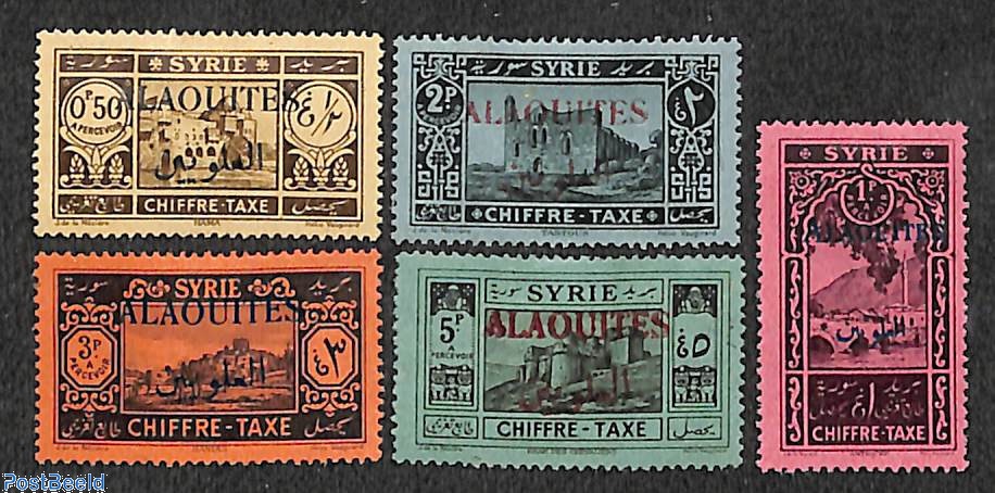 Stamp 1925, Syria Alaouites, Postage due 5v, 1925 - Collecting Stamps ...