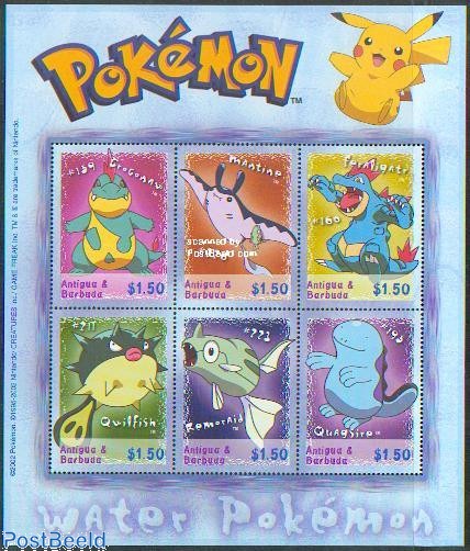 Stamp 2002, Antigua & Barbuda Pokemon 6v m/s, 2002 - Collecting Stamps ...