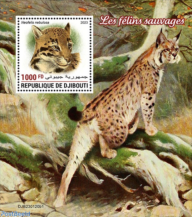 Stamp 2023, Djibouti Wild cats, 2023 - Collecting Stamps - PostBeeld ...