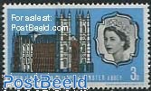 Stamp 1966, Great Britain Westminster abbey 1v, phosphor, 1966 ...