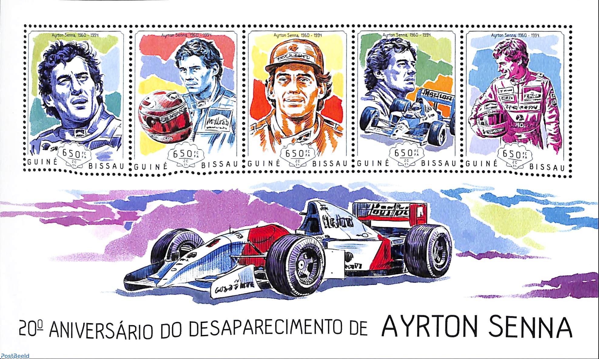 Stamp 2014, Guinea Bissau Ayrton Senna, 2014 - Collecting Stamps ...